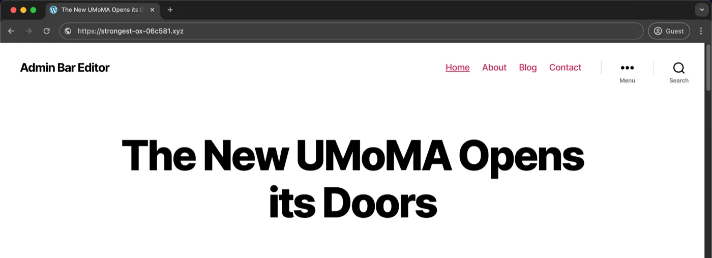 WordPress Toolbar Editor - Hide, Add links to Admin Bar