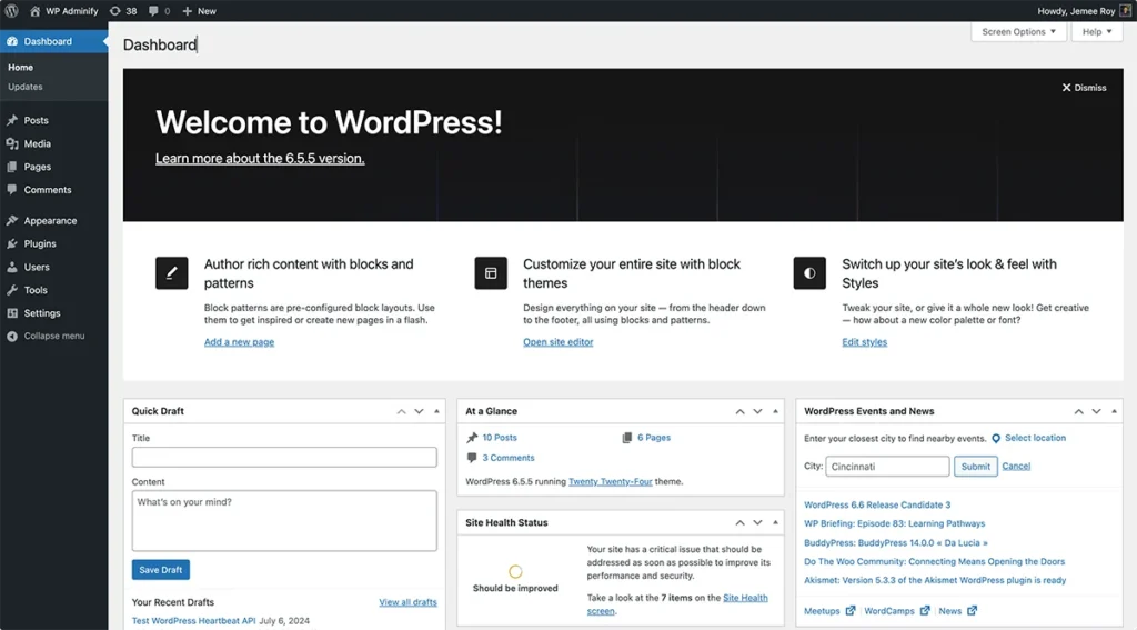 A Complete Guide To WP Admin Panel For Beginners