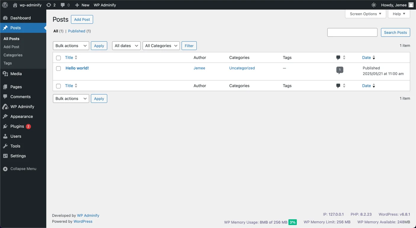 A Complete Guide to WordPress Admin Panel For Beginners