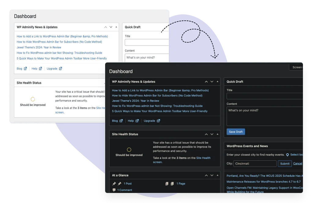 WordPress Dark Mode Plugin for Dashboard - WP Adminify
