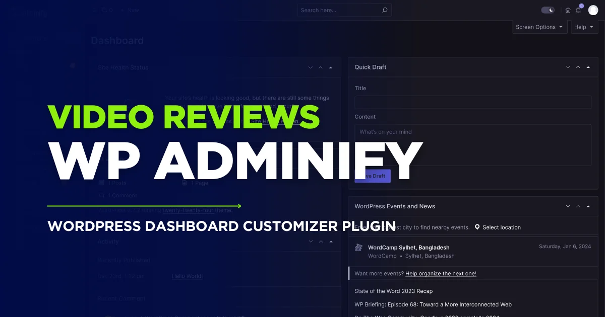 WP Adminify Plugin Reviews by Top YouTubers