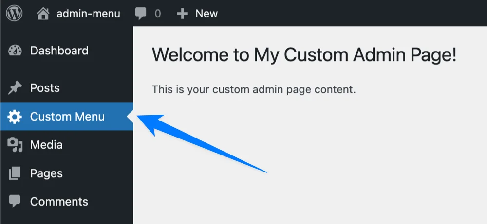 How to Create a WordPress Custom Admin Menu? - WP Adminify