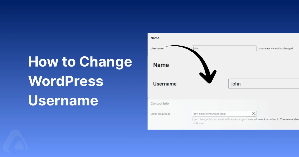 How to Change WordPress Username